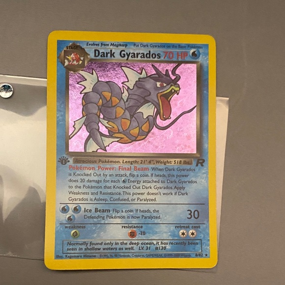 Pokemon | Other | Dark Gyarados 882 Team Rocket Holo Pokemon Tcg St ...